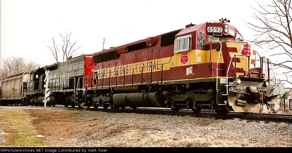 Leased WC 6593 on Norwood Turn